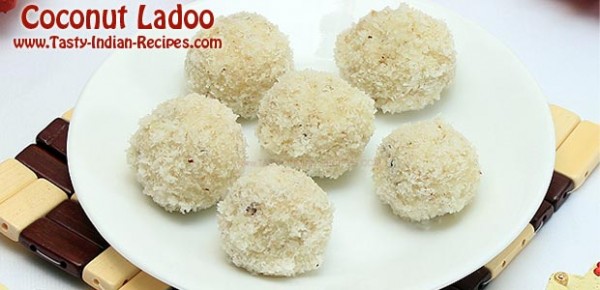 Coconut Ladoo Recipe in 2 Steps / Nariyal Ke Ladoo Recipe
